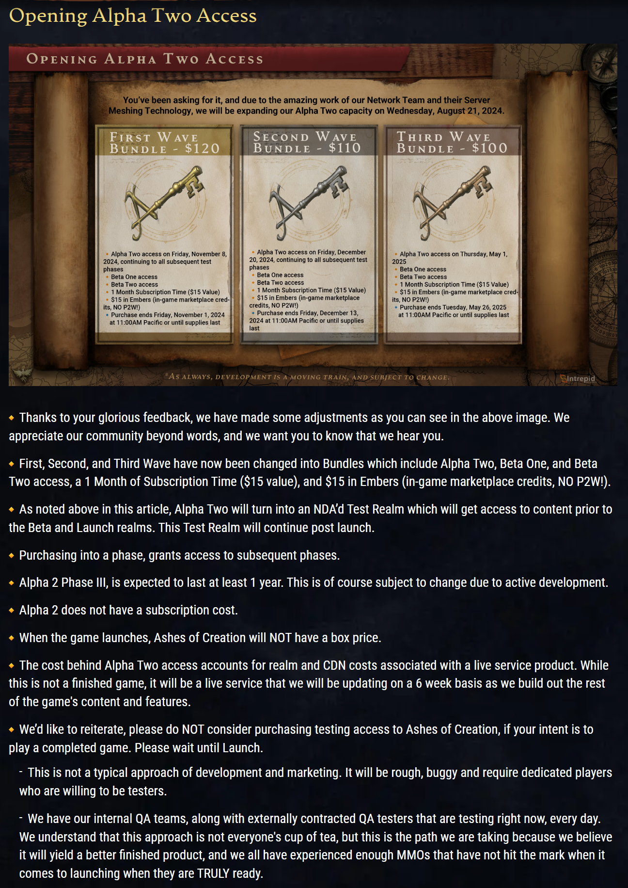 Tudo sobre o Roadmap do Alpha Two e AMA do Ashes of Creation